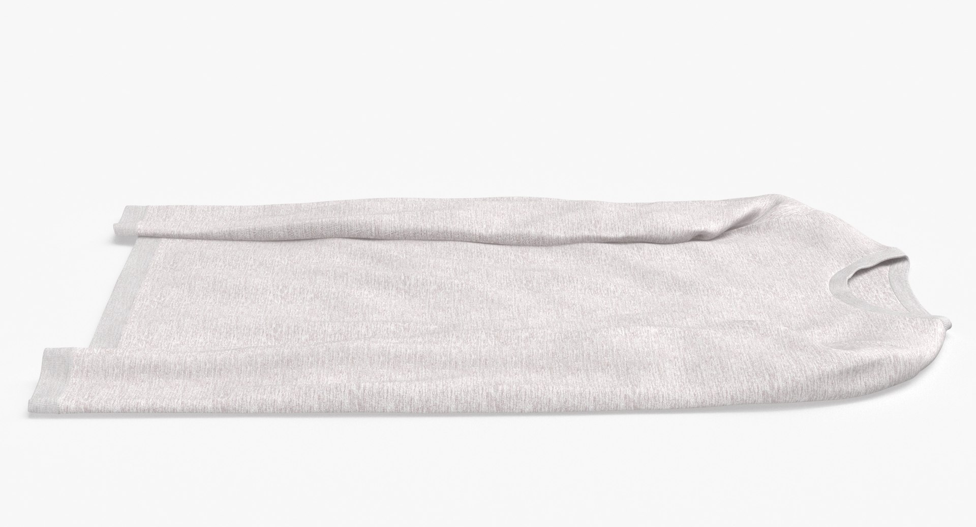 3D Long Sleeve Flat Male Crew Neck Pose 02 White Blank And Branded ...