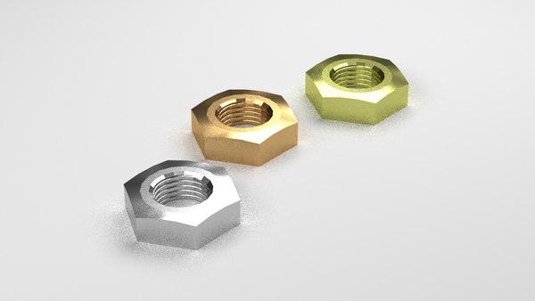 3D Hex Nuts - TurboSquid 1715621