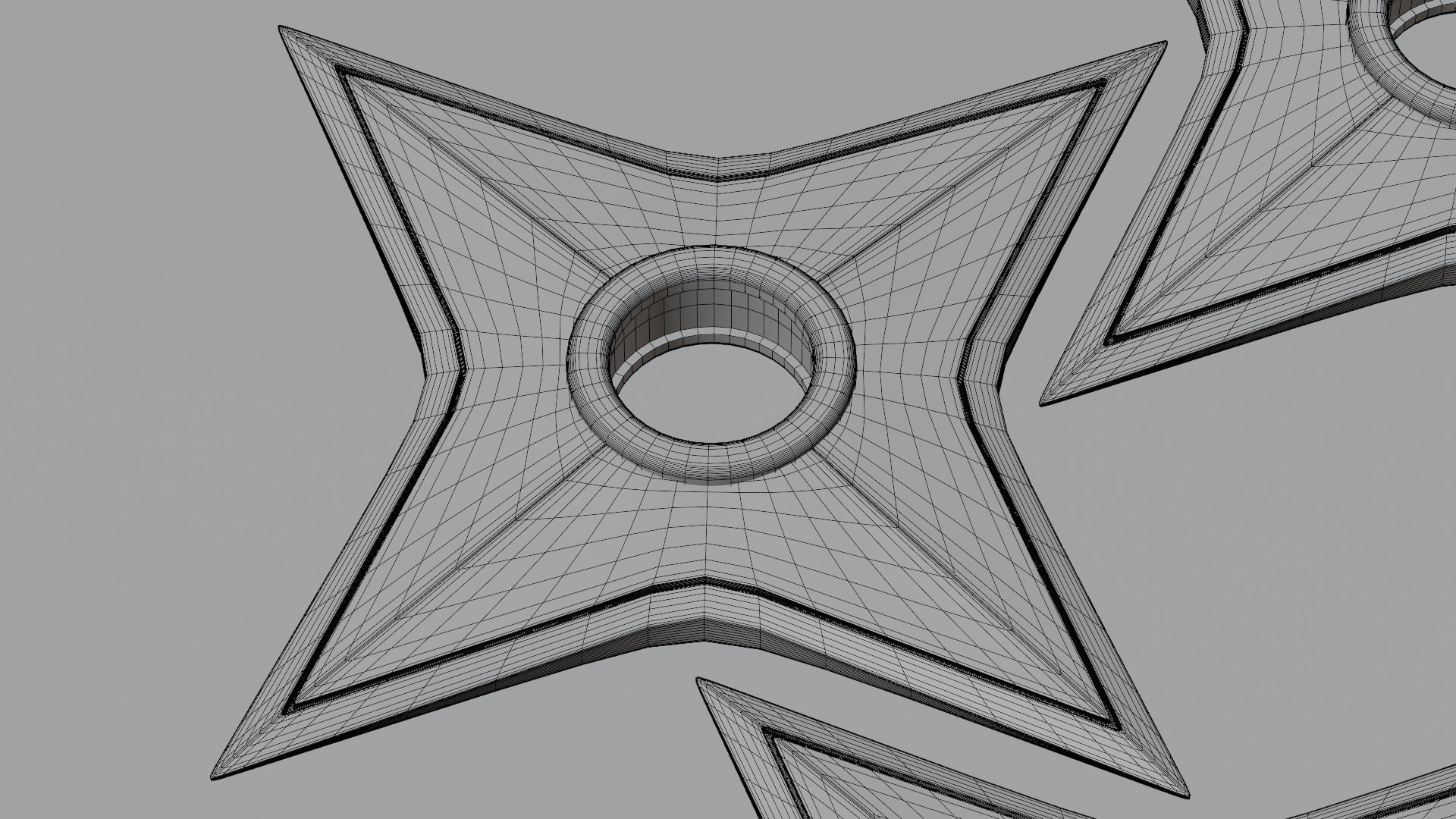 Shuriken Ninja Star Low-poly 3D Model 3D - TurboSquid 1900727