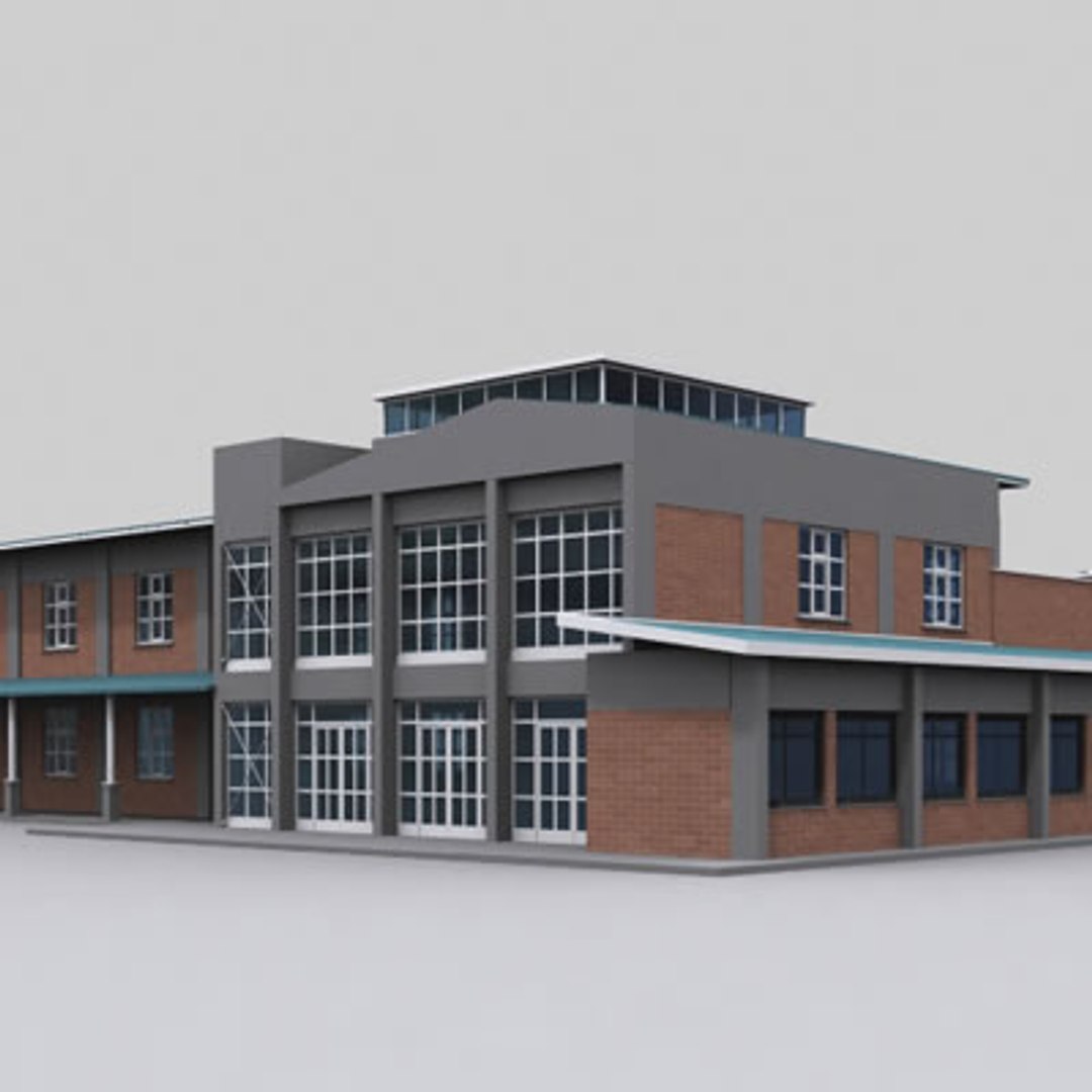school building 3d model