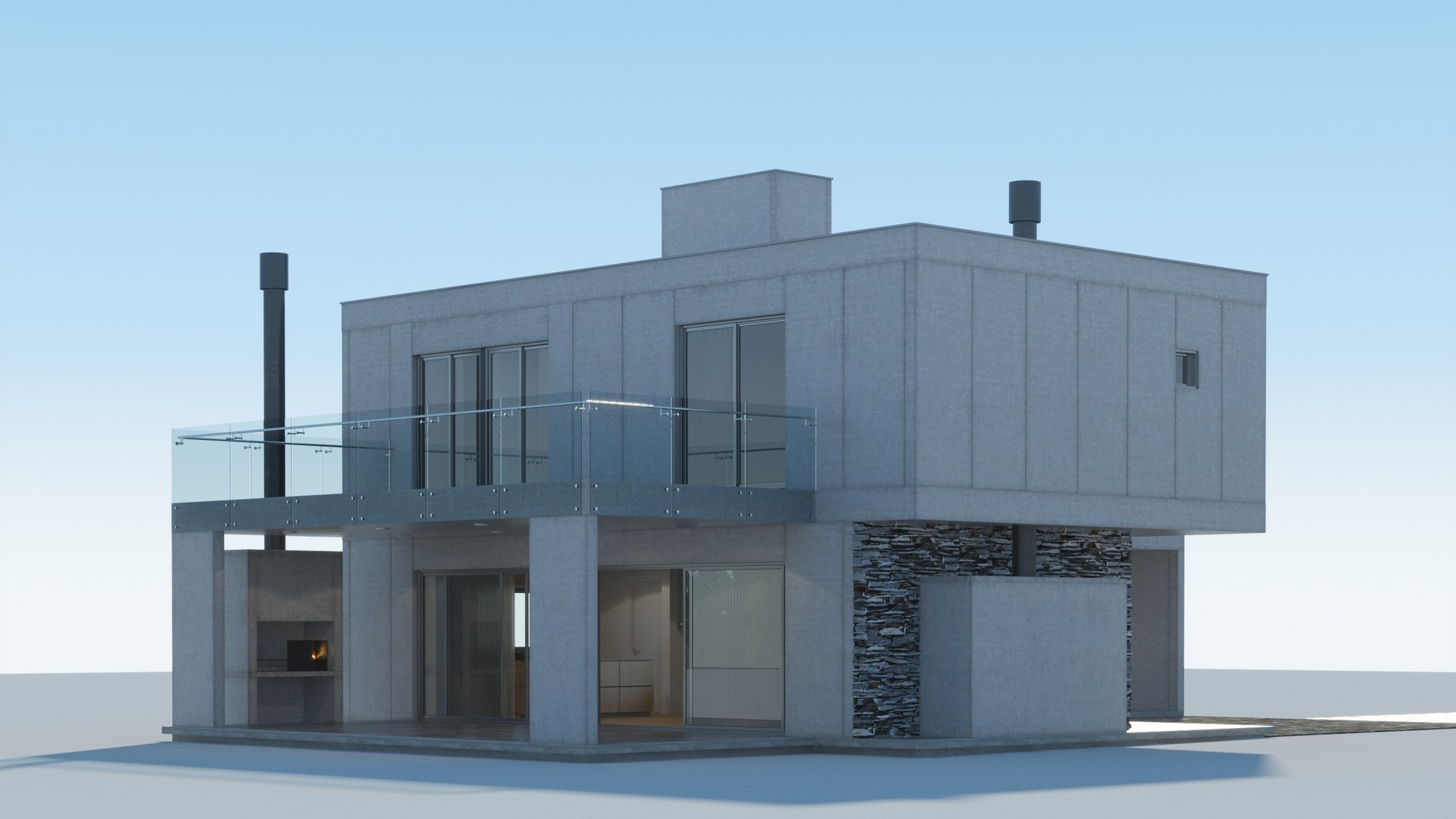 Modern House A1 3D - TurboSquid 2241104