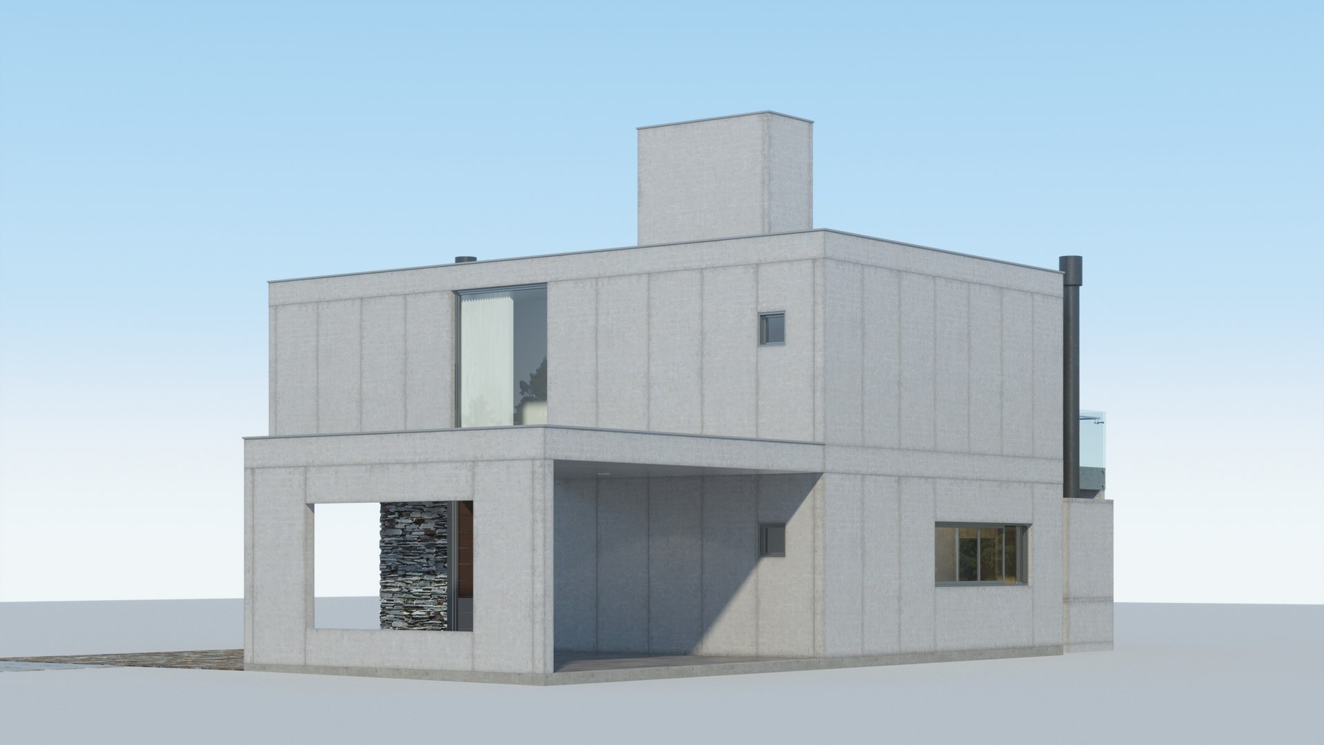 Modern House A1 3D - TurboSquid 2241104