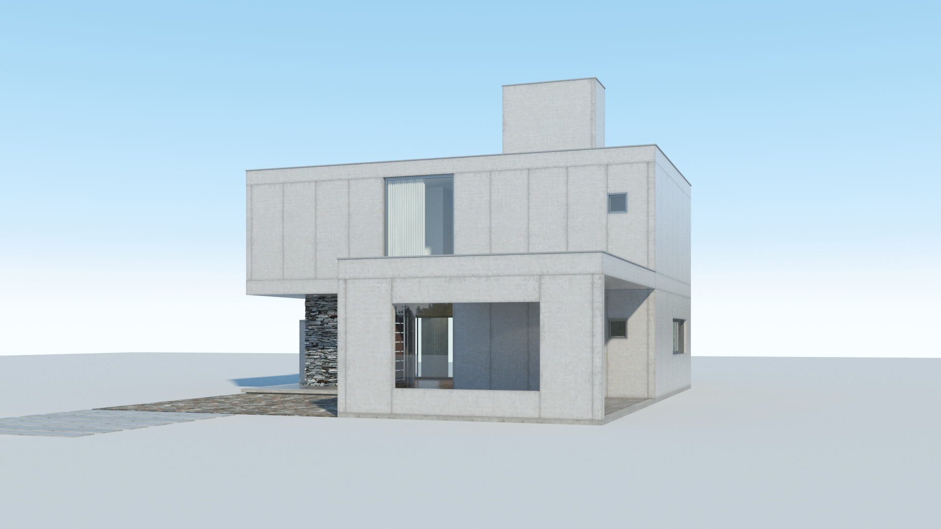 Modern House A1 3D - TurboSquid 2241104