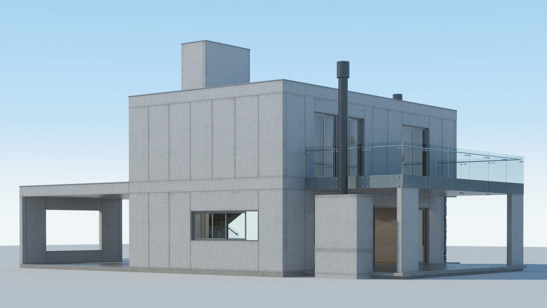 Modern House A1 3D - TurboSquid 2241104