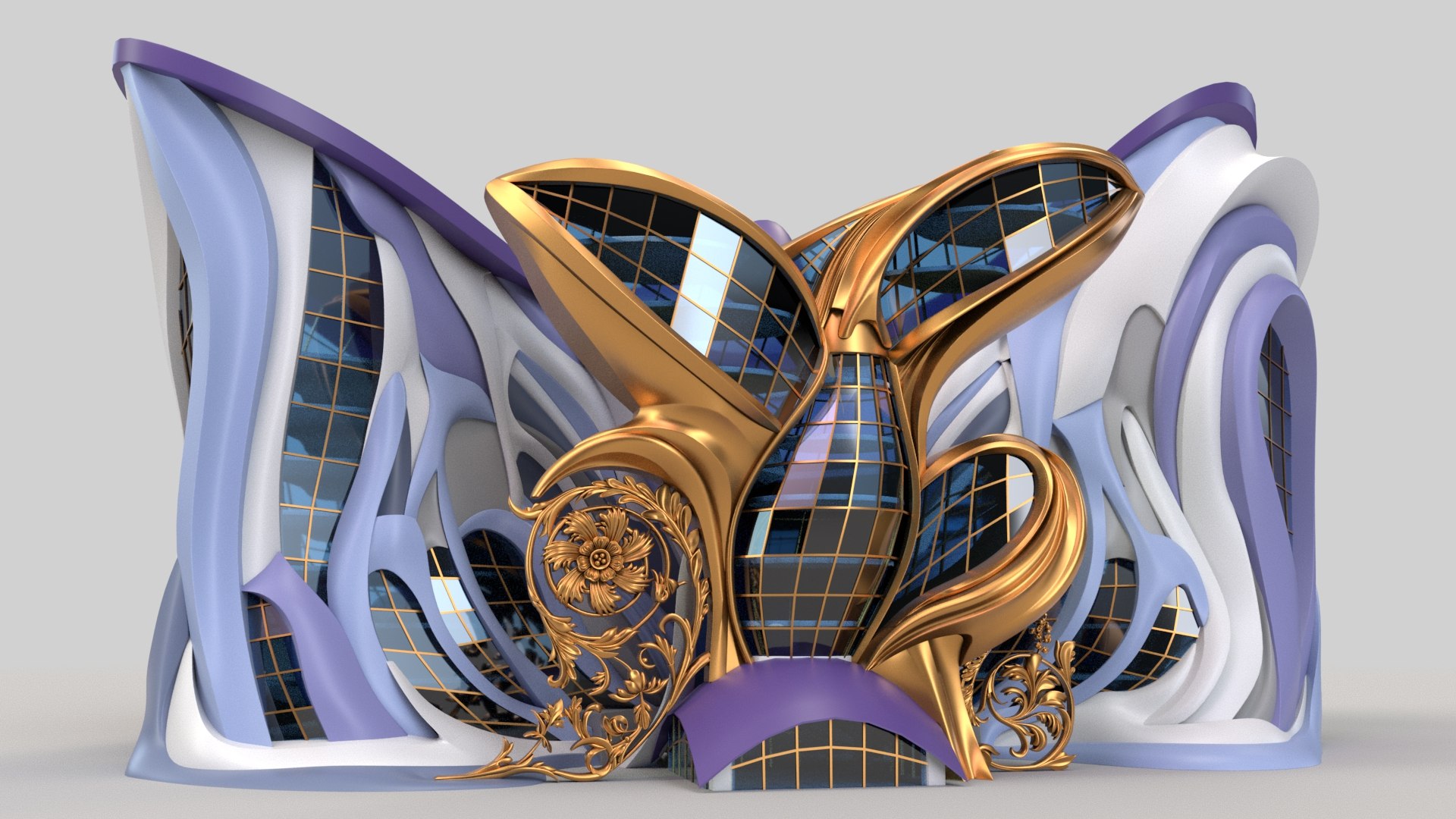 3D Metaverse Shopping Mall Building X6 Concept - TurboSquid 2032002