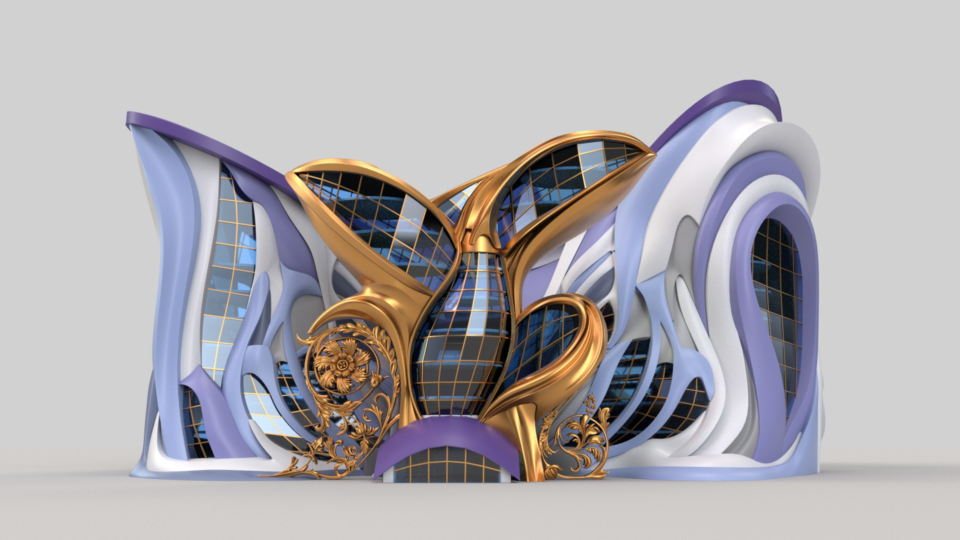 3D Metaverse Shopping Mall Building X6 Concept - TurboSquid 2032002