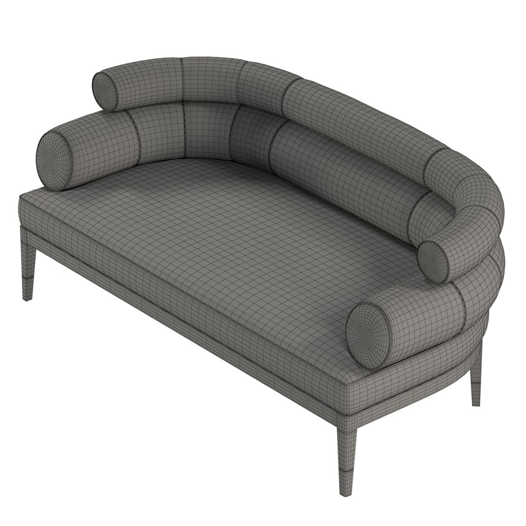 Bella Vista Payper 2 Seat Sofa 3D model - TurboSquid 1945949