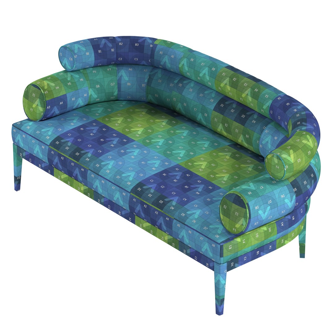 Bella Vista Payper 2 Seat Sofa 3D model - TurboSquid 1945949
