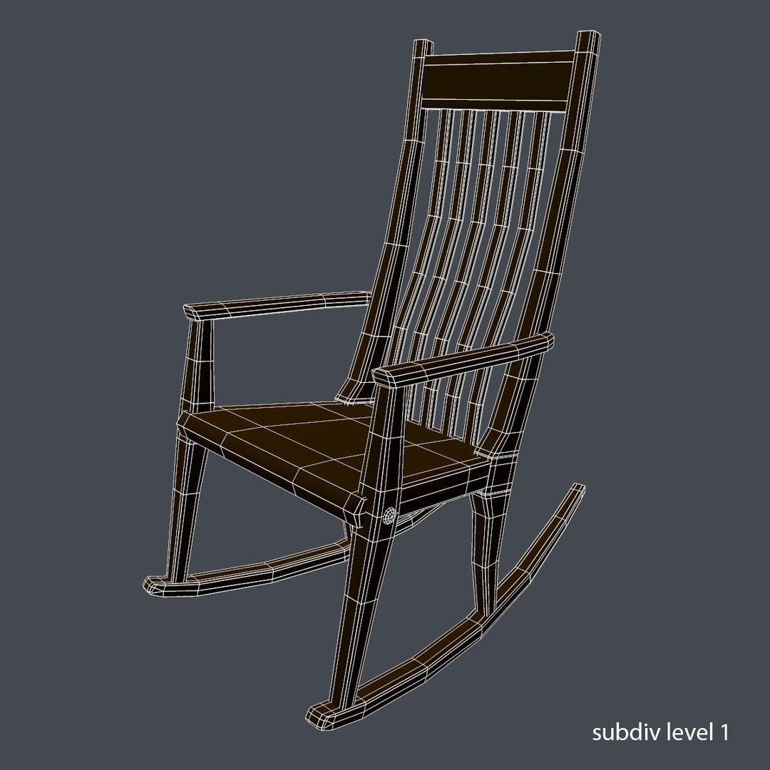 Classic Rocking Chair 3d Model
