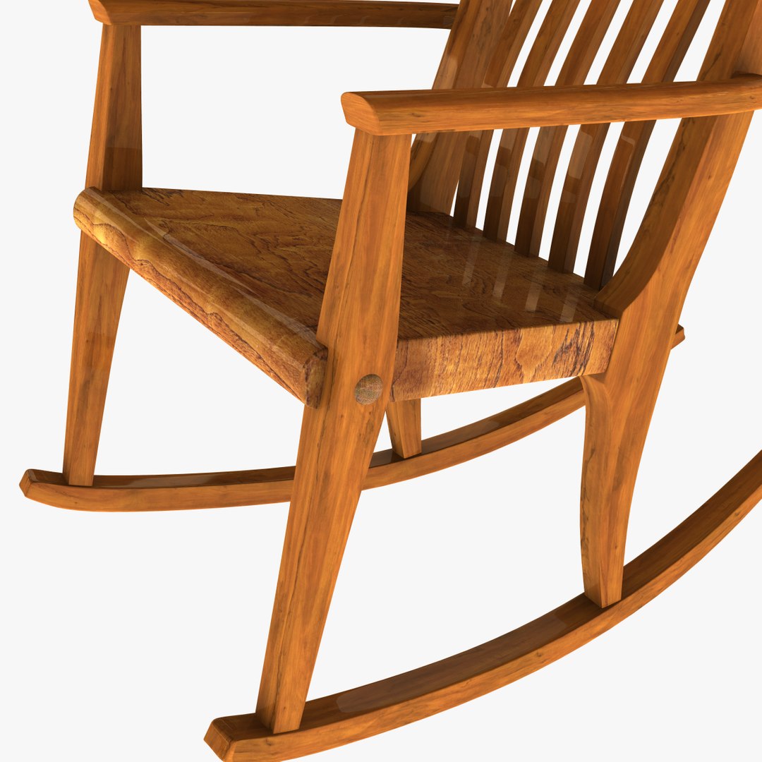 Classic Rocking Chair 3d Model