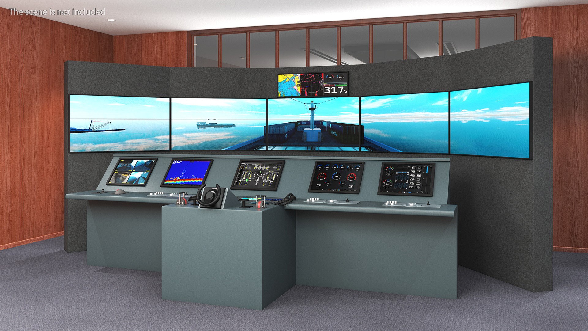 Ship Control System Simulator With Screen 3D Model - TurboSquid 2161942