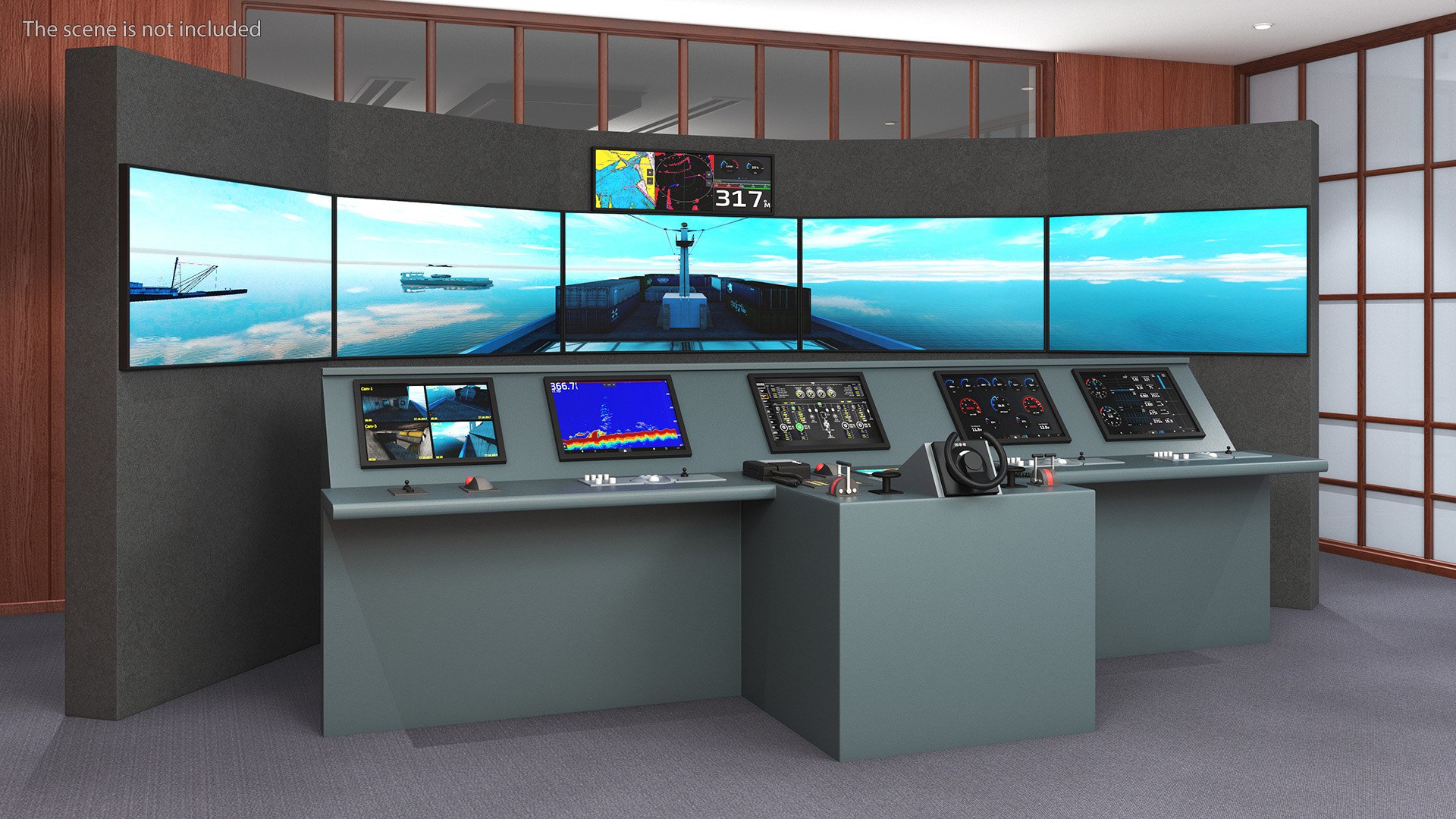 Ship Control System Simulator With Screen 3D Model - TurboSquid 2161942