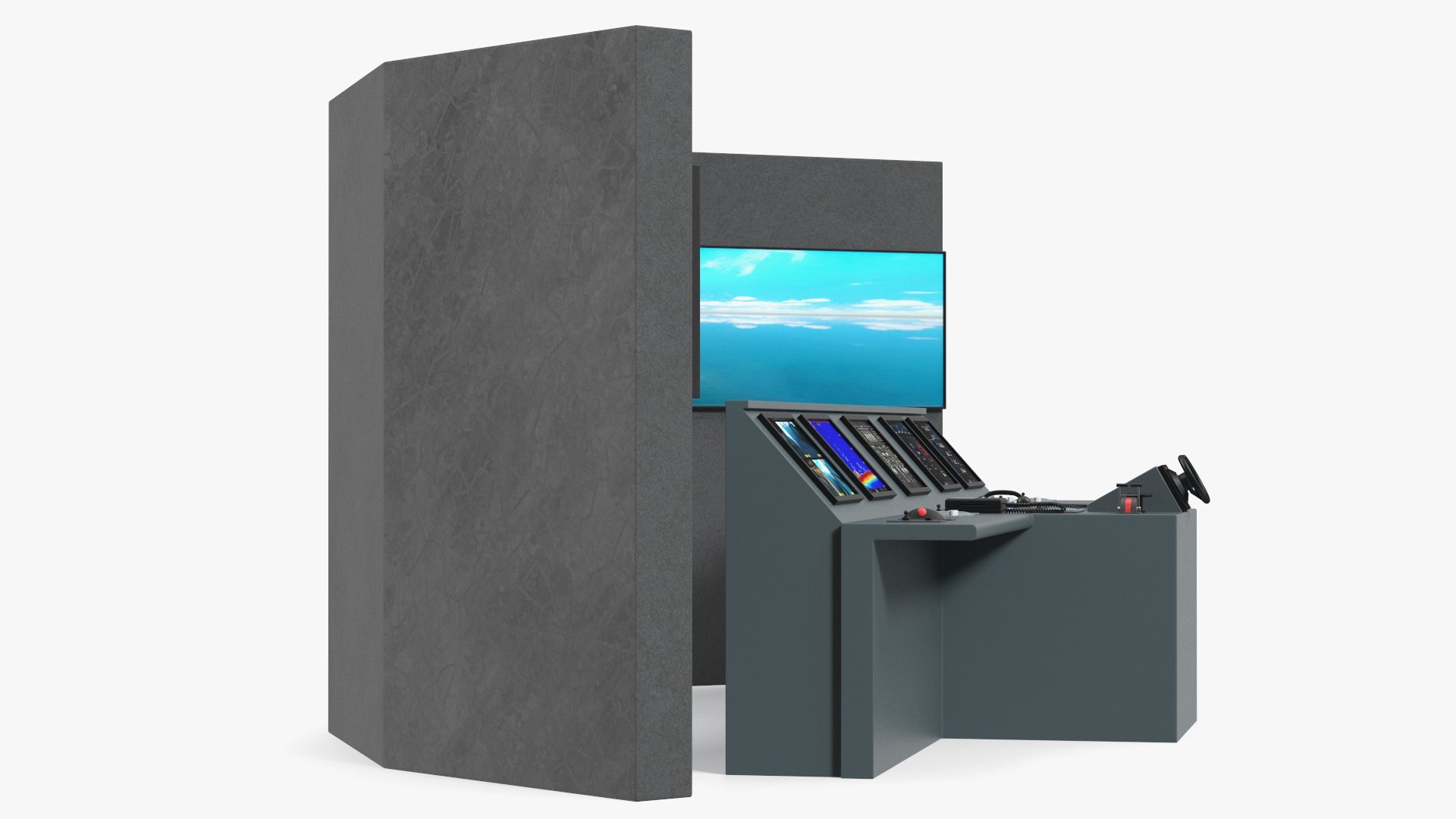 Ship Control System Simulator With Screen 3D Model - TurboSquid 2161942