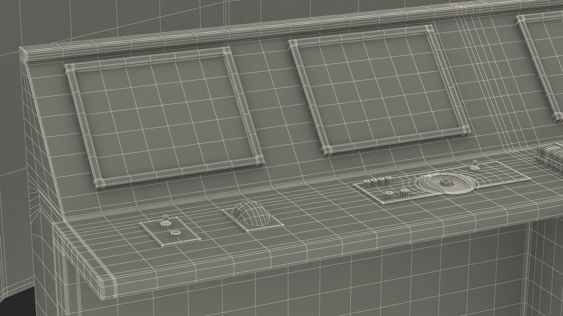 Ship Control System Simulator with Screen 3D model - TurboSquid 2161942