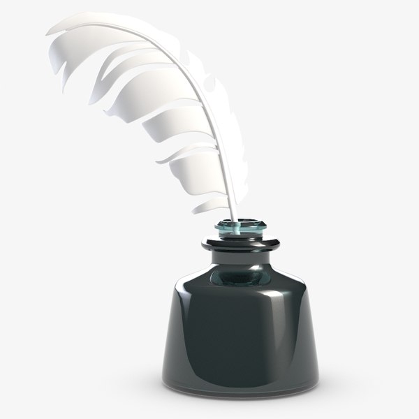 3D model inkwell quill - TurboSquid 1274949