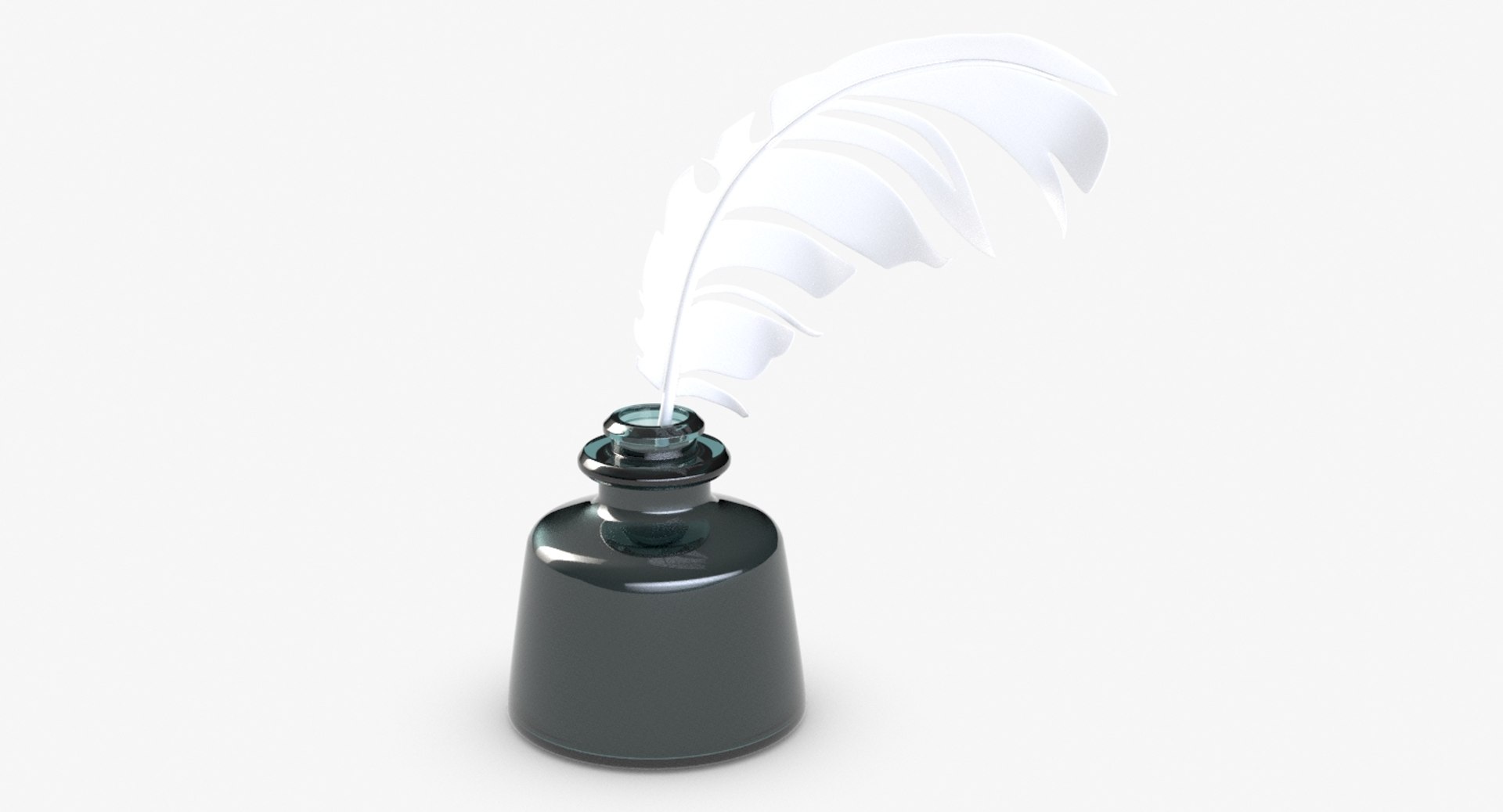 3D model inkwell quill - TurboSquid 1274949