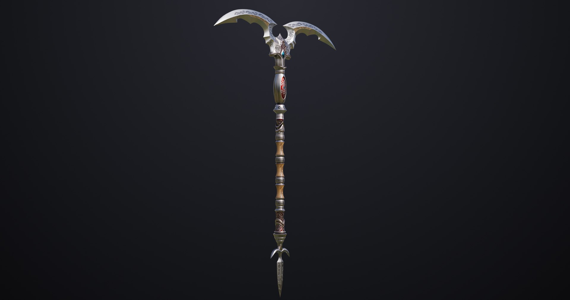 3D Battle Axe 05 All PBR Unity UE Textures Included Model - TurboSquid ...