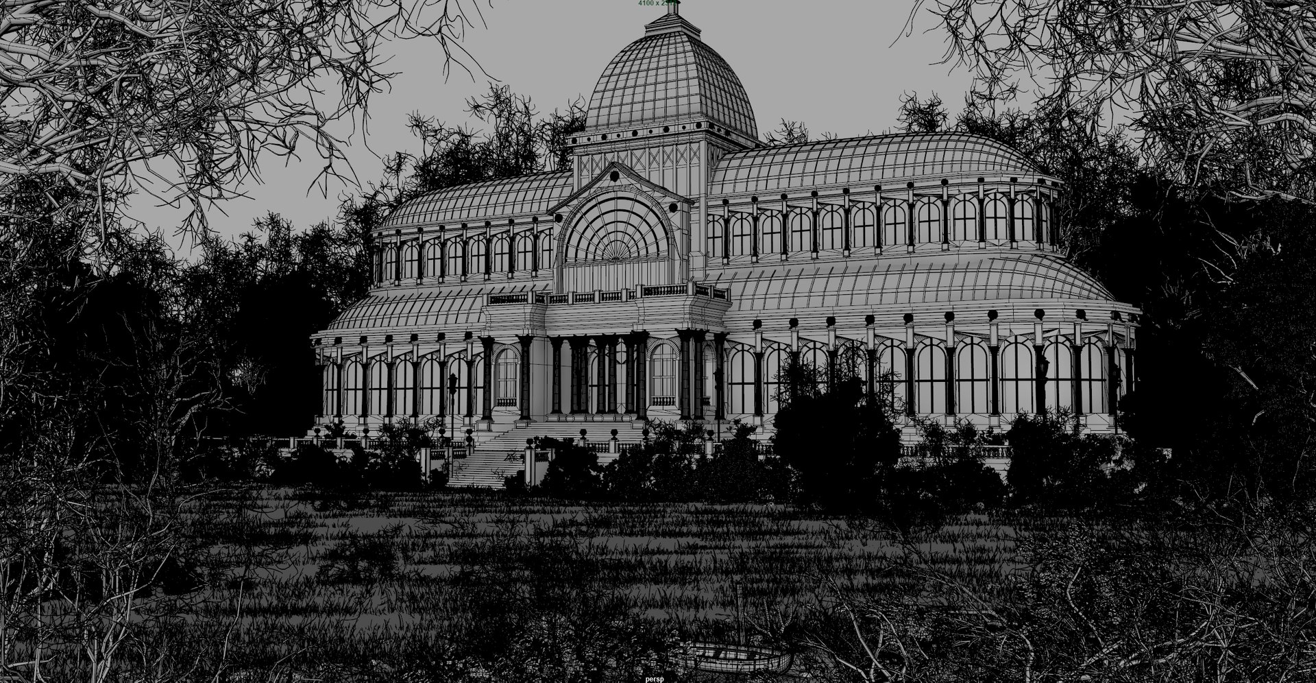 Glass Palace Environment Madrid 3D - TurboSquid 2218140