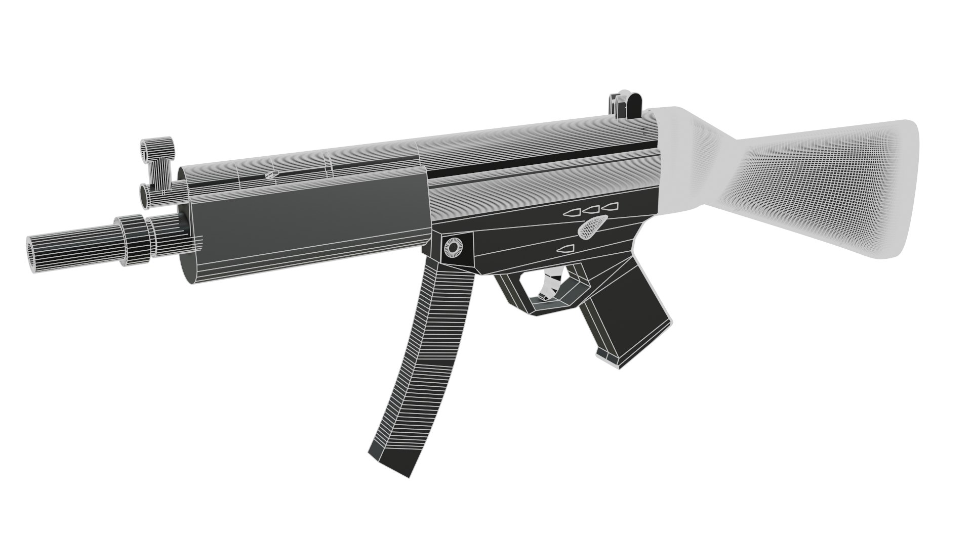 MP5A4 3D - TurboSquid 1763867