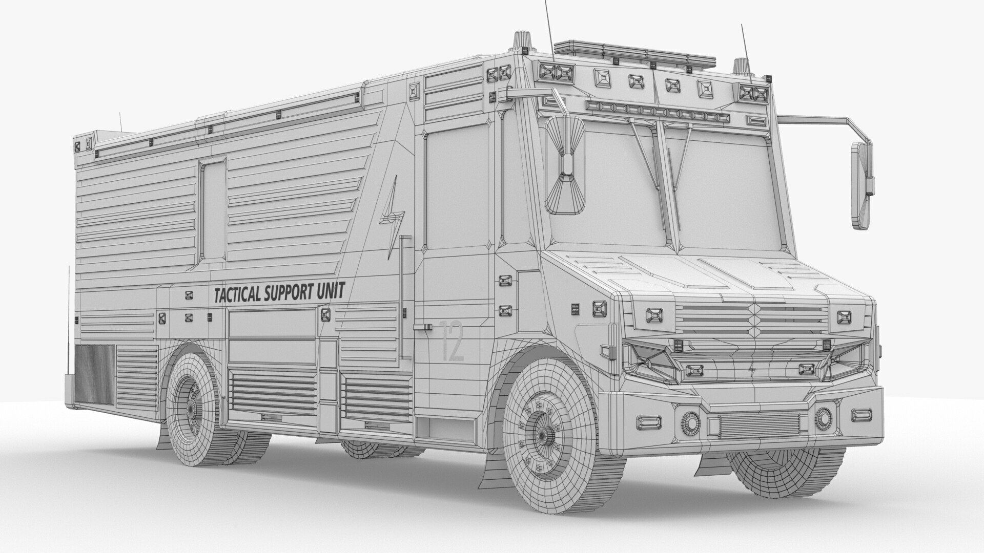 3D Tactical Support Van Unit - TurboSquid 1832111