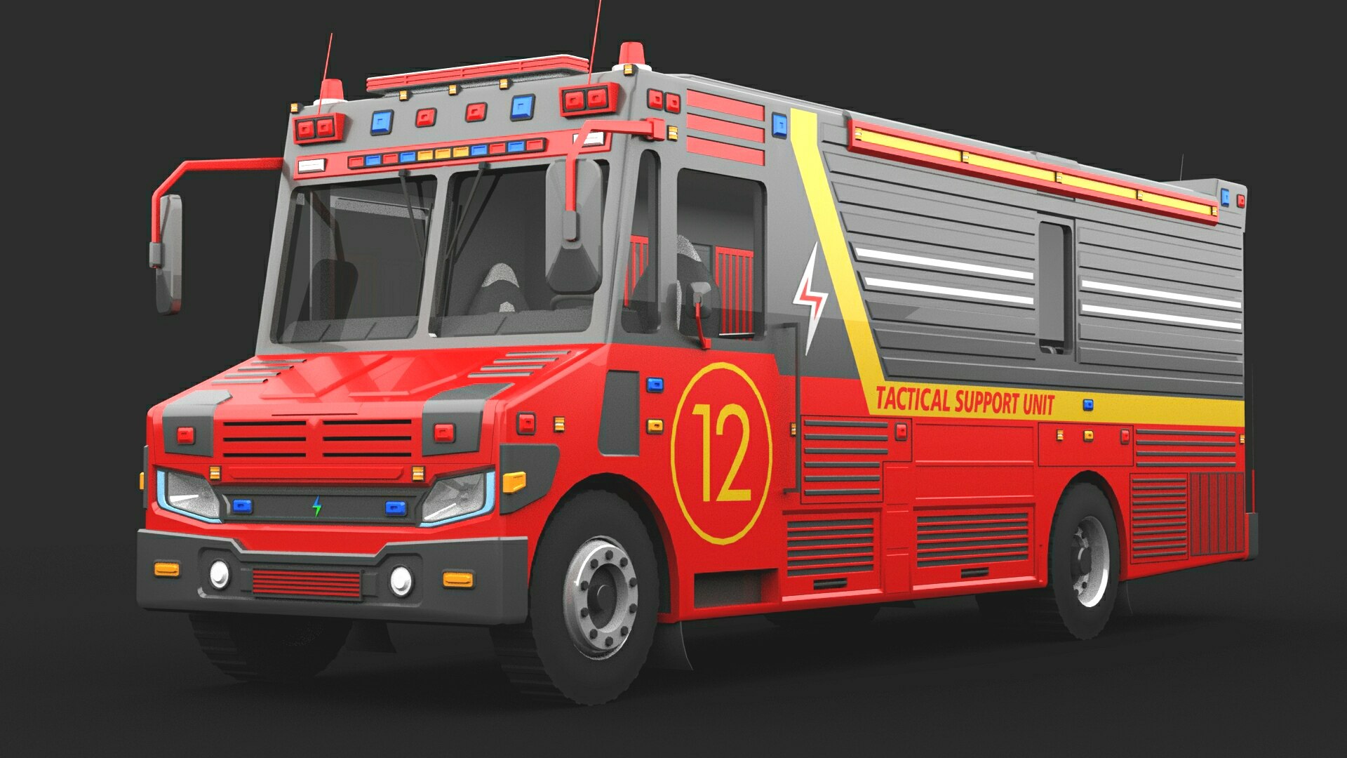 3D Tactical Support Van Unit - TurboSquid 1832111