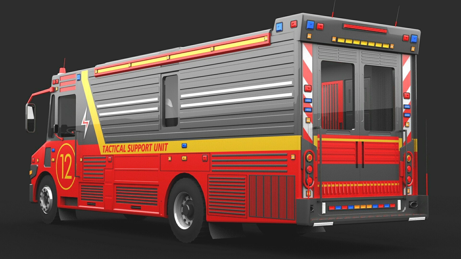 3D Tactical Support Van Unit - TurboSquid 1832111