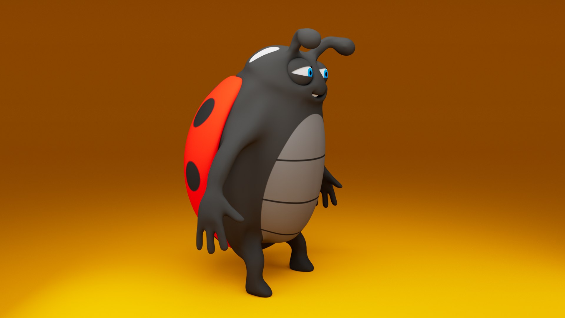 Stylized Cartoon Ladybug 3D Model 3D - TurboSquid 2205131