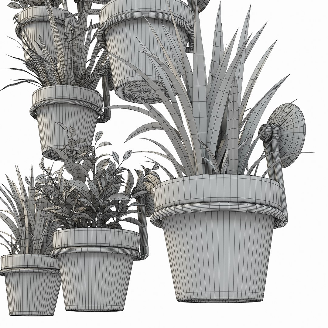 Pot Wall 3d Max