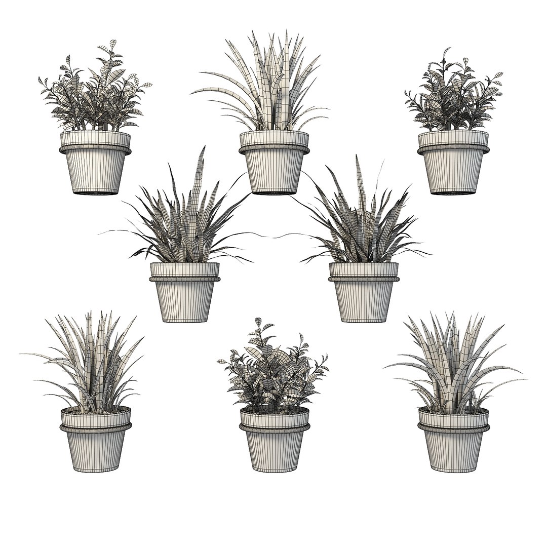 Pot Wall 3d Max