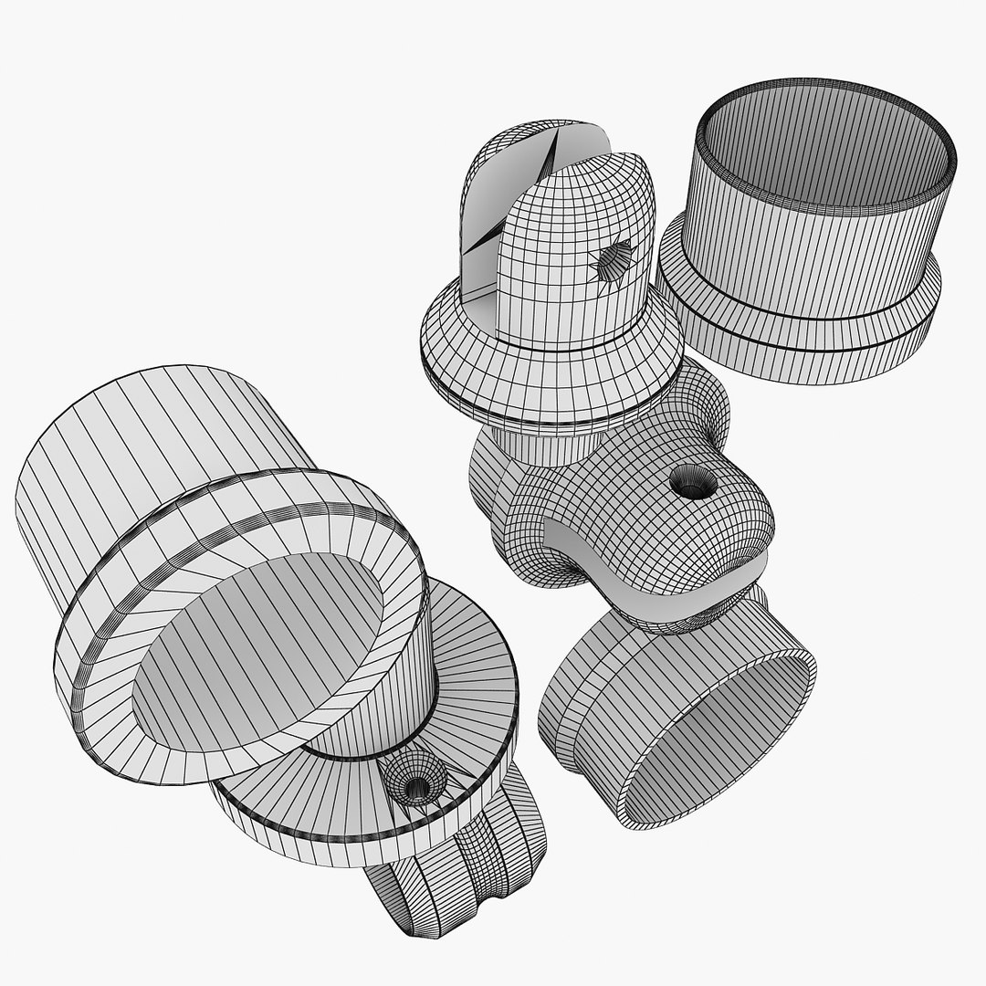 Bolt Metal Parts 3d Model