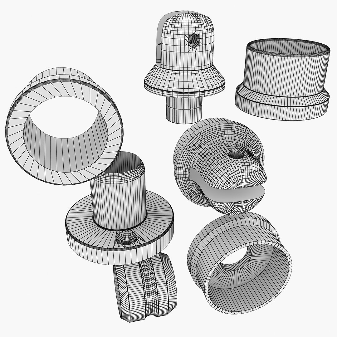 Bolt Metal Parts 3d Model