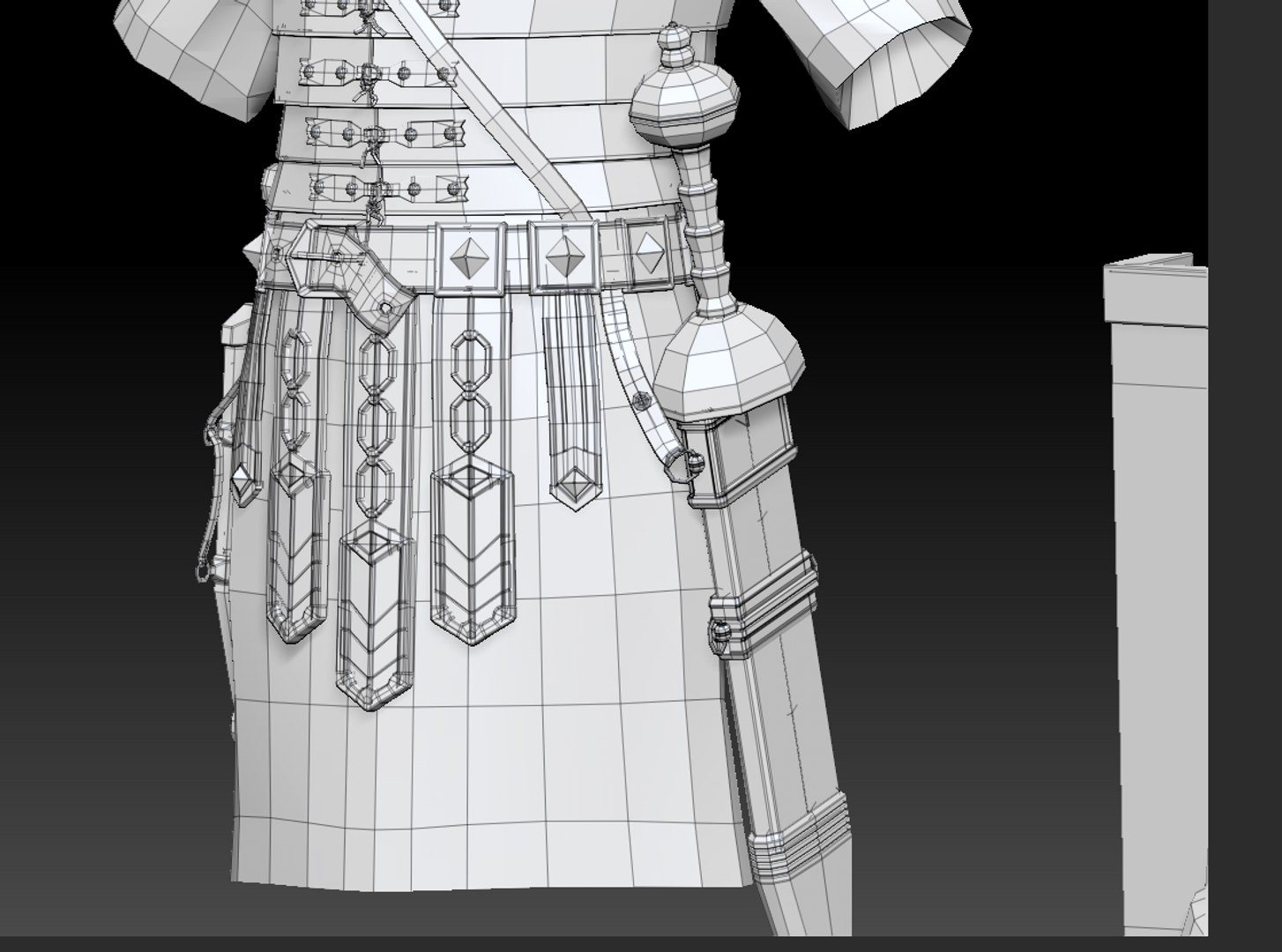 3d Model Roman Armor