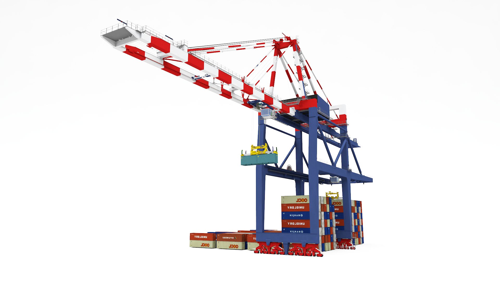 3D Gantry Container Crane - TurboSquid 2210147
