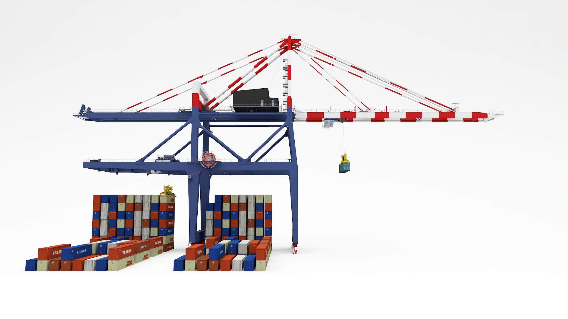 3D Gantry Container Crane - TurboSquid 2210147