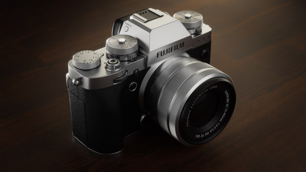 modelo 3d FUJIFILM XT3 - FUJINON 15-45MM Plata - FUJINON 56MM - FUJINON ...