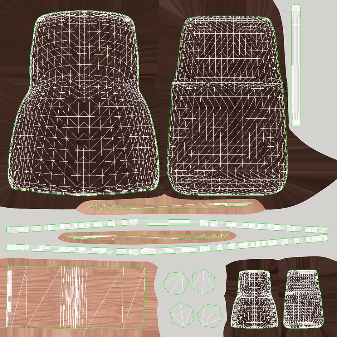 Bar Stool Low-poly PBR 3D Model - TurboSquid 2225267