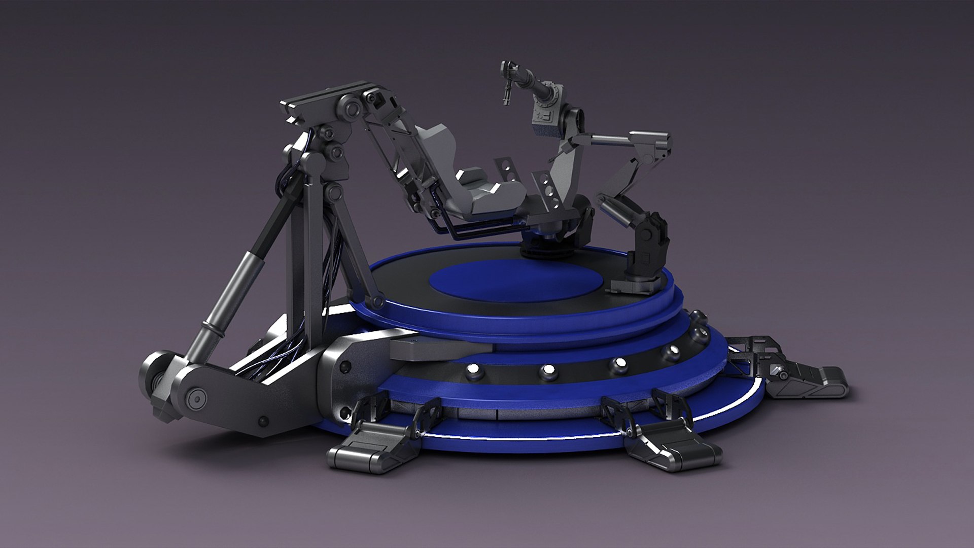 Mechanical Console Technical Chair Future Service Station Mechanical ...