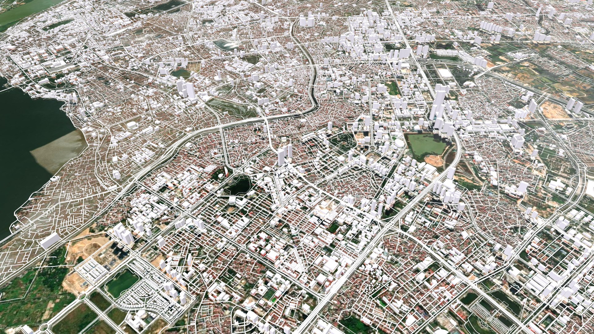 Cityscape Hanoi Vietnam 3D Model - TurboSquid 2069088