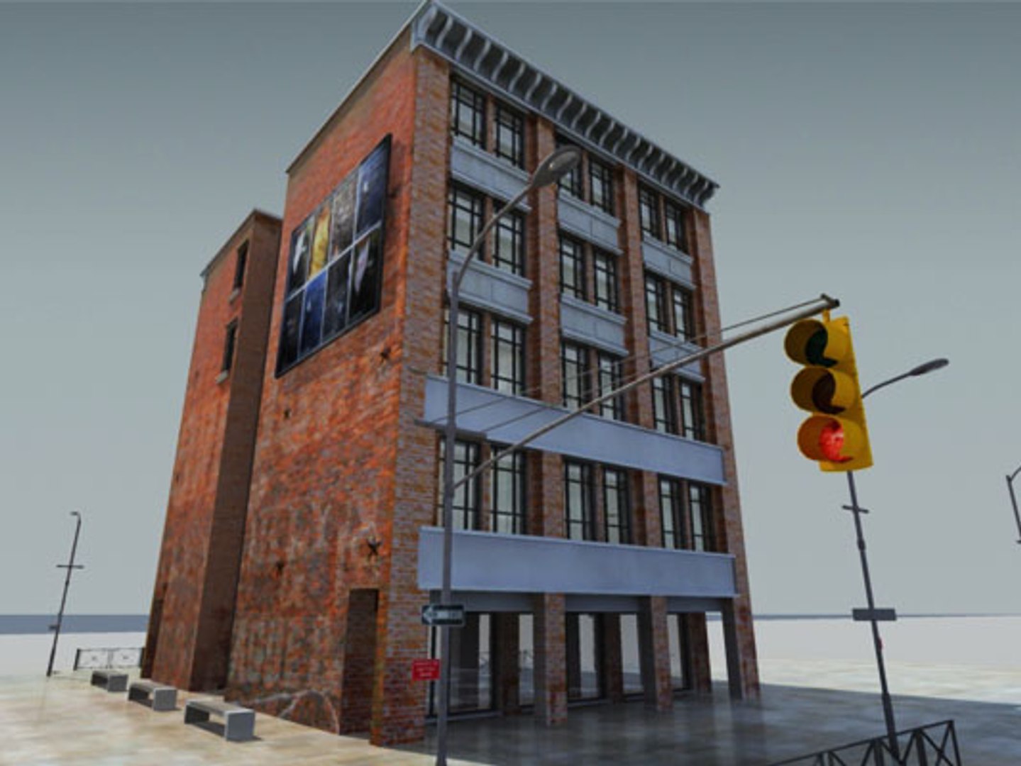 City Block - Photoreal 3d Model