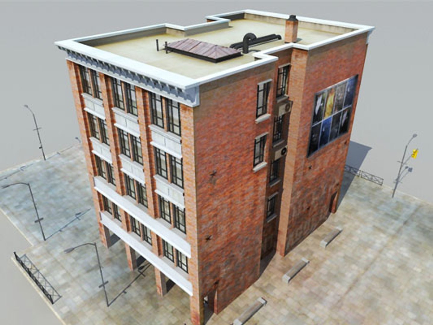 City Block - Photoreal 3d Model