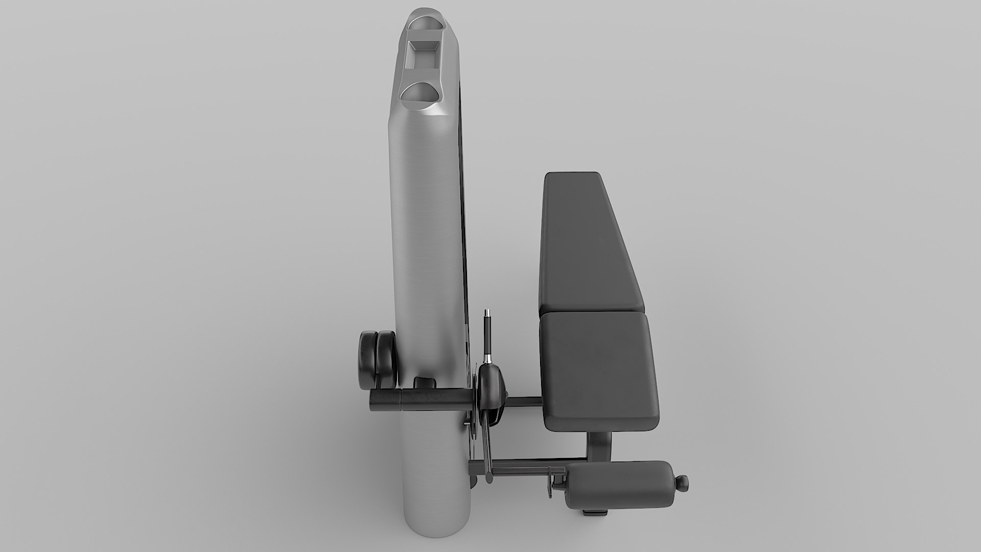 3D Generic Prone Leg Curl Gym Machine - TurboSquid 2136033