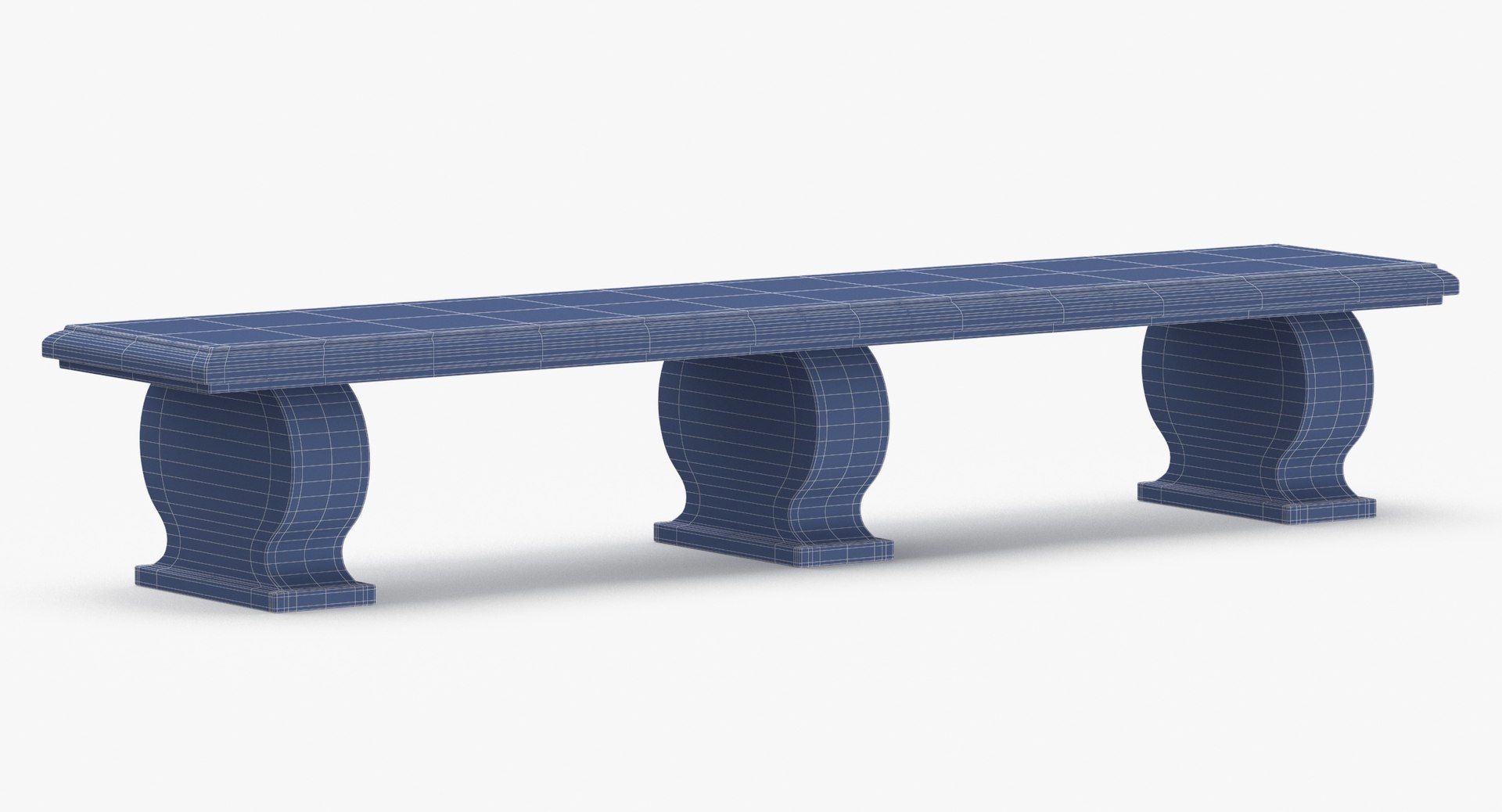 3D Roman Marble Bench Small 02 Model - TurboSquid 2181812