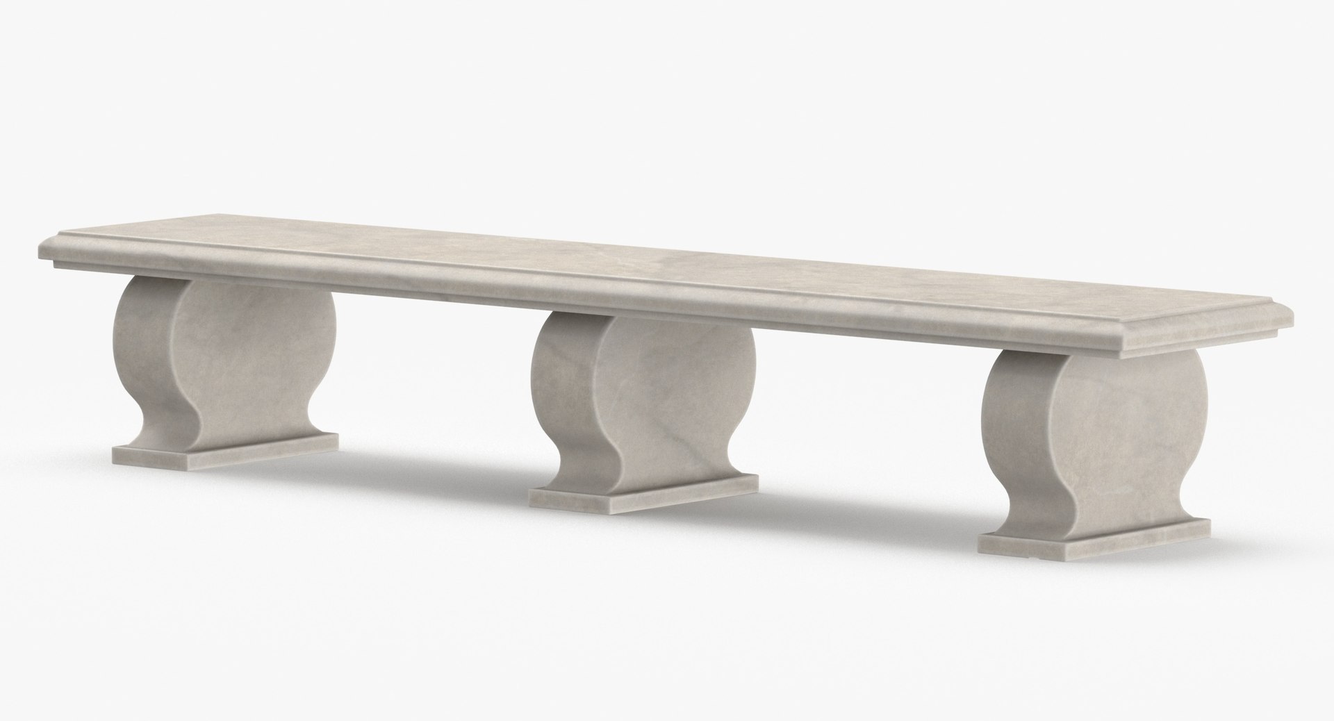 3D Roman Marble Lion Bench Small 02 model - TurboSquid 2181812