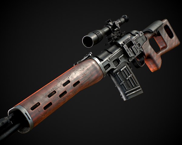 Dragunov AAA Game Ready PBR Low-poly 3D model 3D model - TurboSquid 2003770