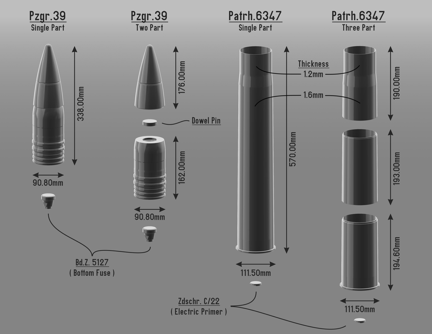 Printable 88mm pzgr 39 model - TurboSquid 1344200