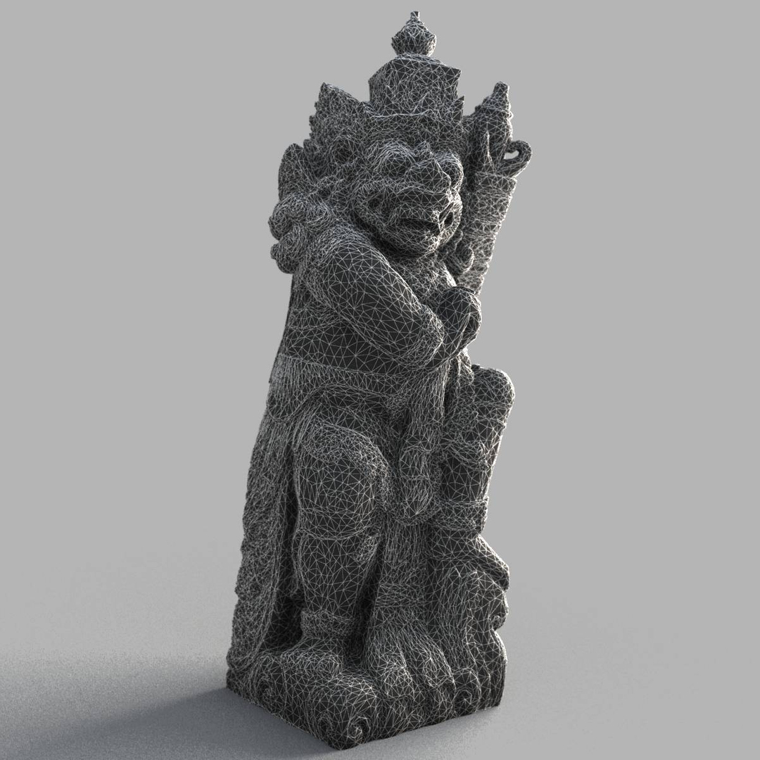 bali sculpture 3d model