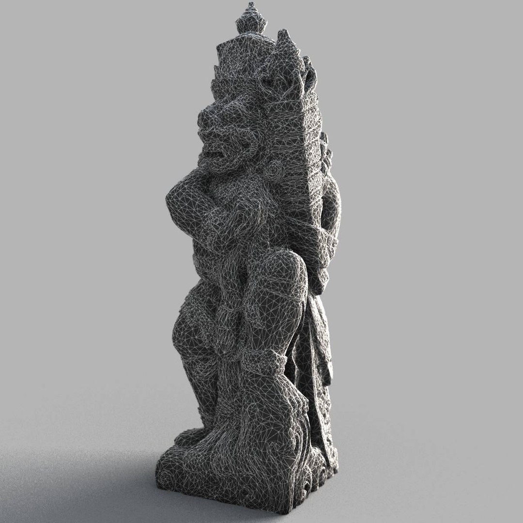 bali sculpture 3d model