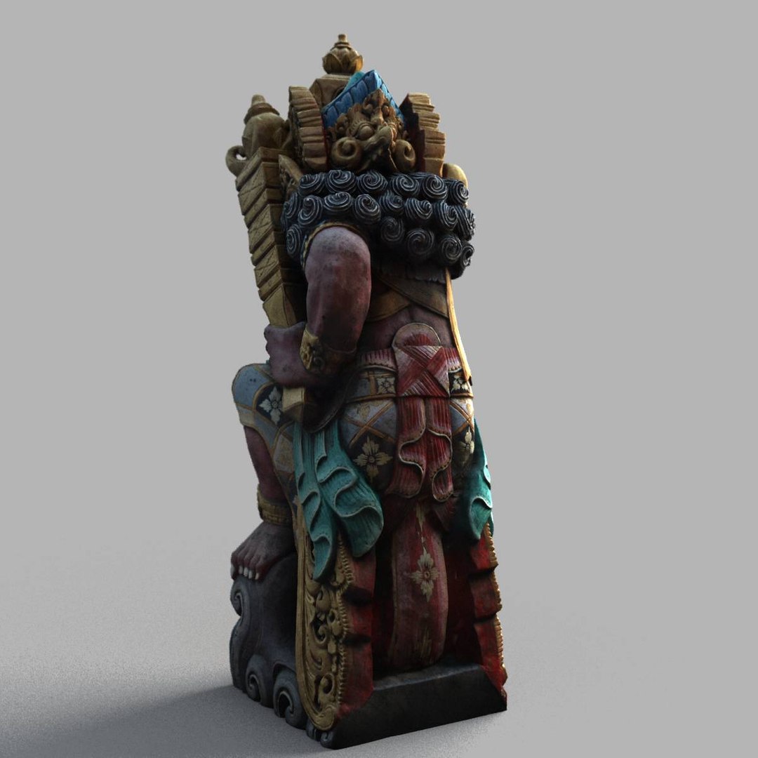 bali sculpture 3d model