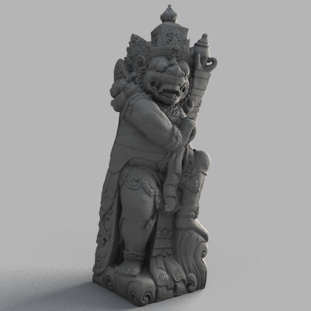 bali sculpture 3d model