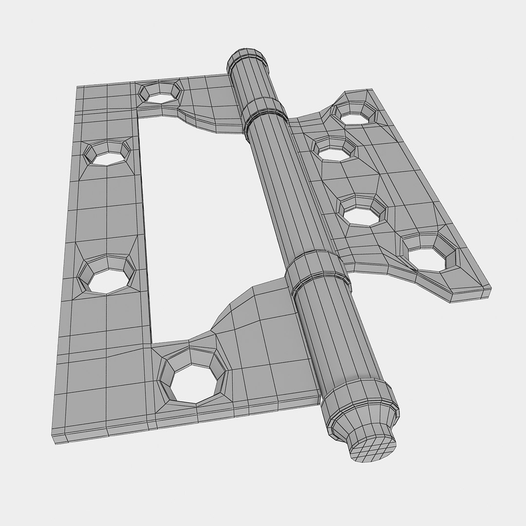 Door Hinges 3d Model
